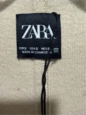 Zara | Jackets & Coats | Zara Cream Openfront Long Coat | Poshmark